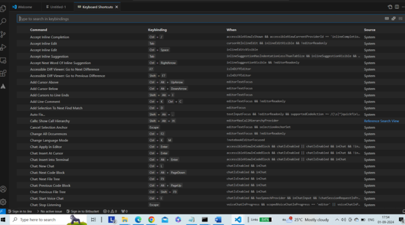 How to show all shortcut keys in vs code - BlogsHub